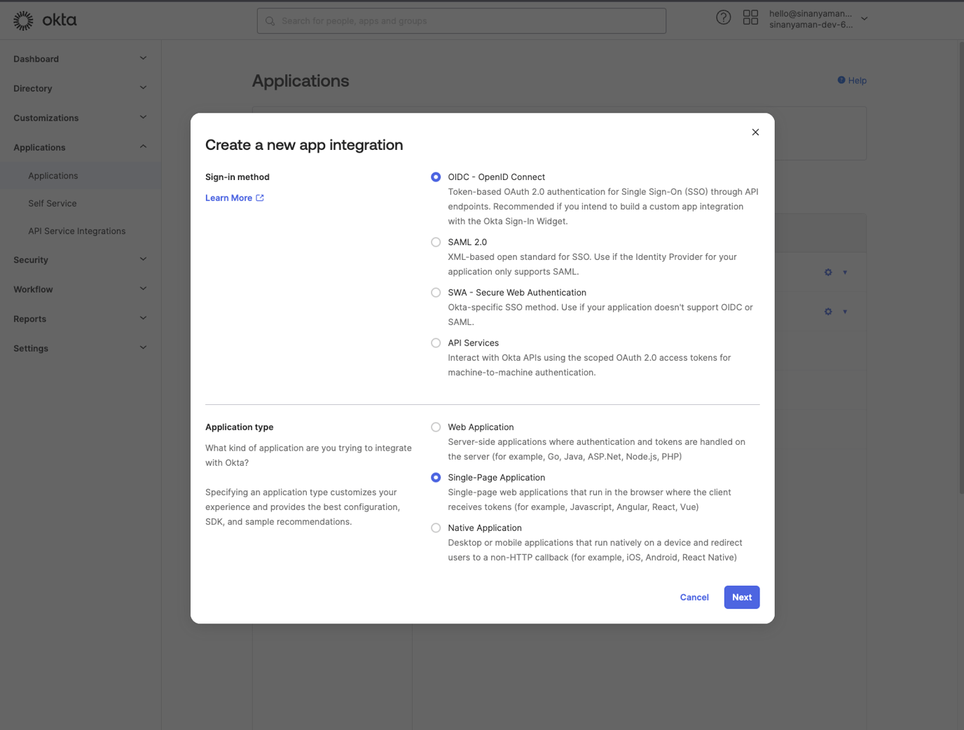 Okta OpenID Connect PKCE integration guide