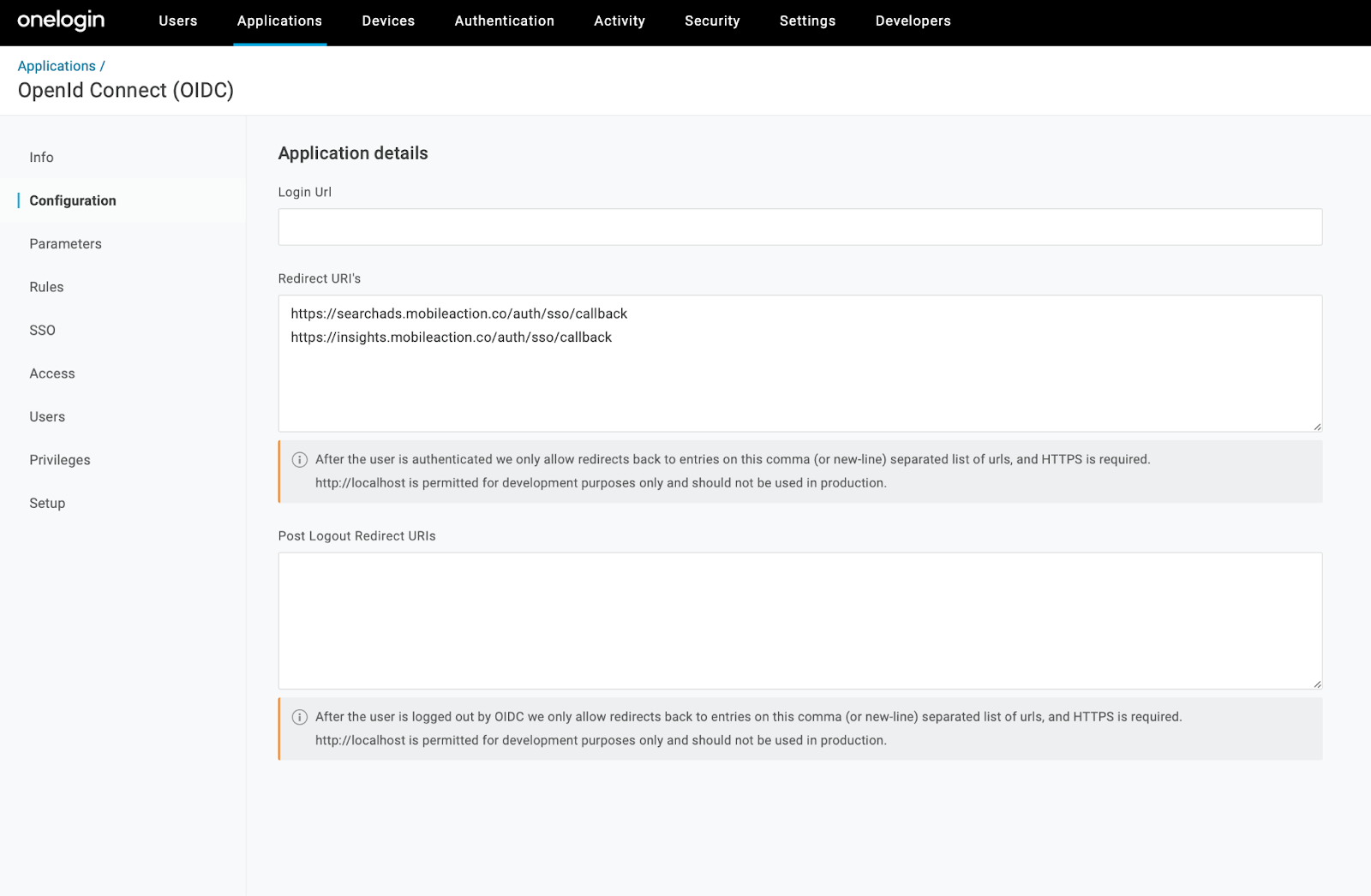 One Login OpenID Connect PKCE integration guide