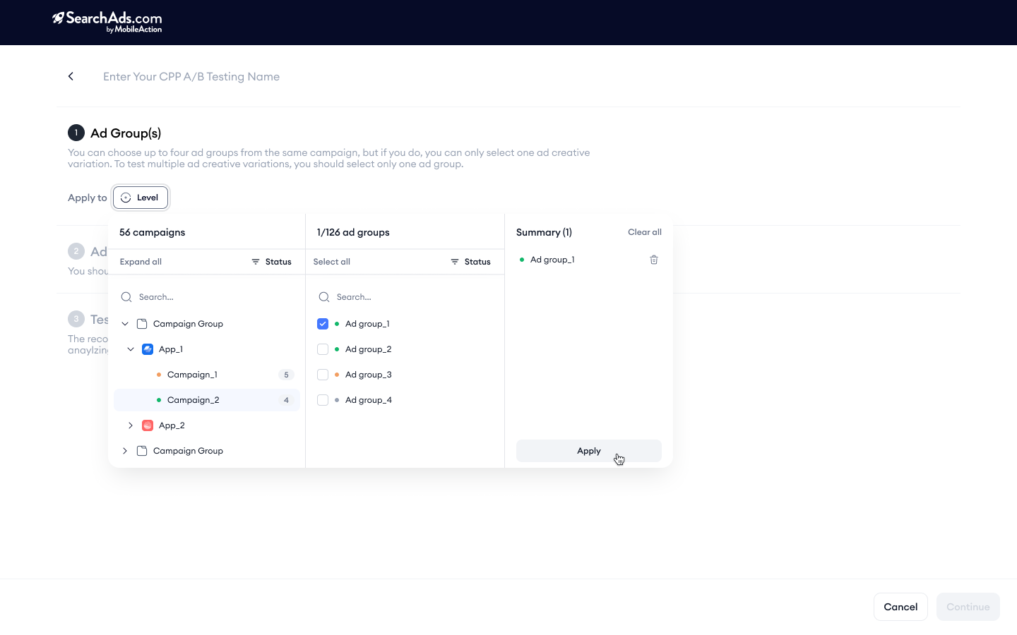 How to set up CPP A/B tests with the Switch method